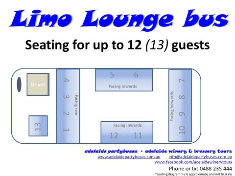 Seating plan | Adelaide Party Buses